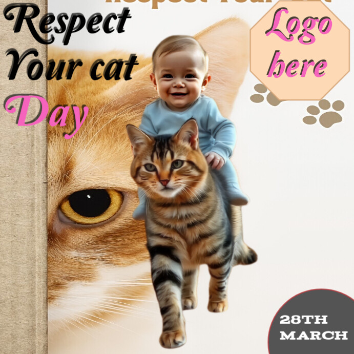 Copy of Respect your cat day | PosterMyWall