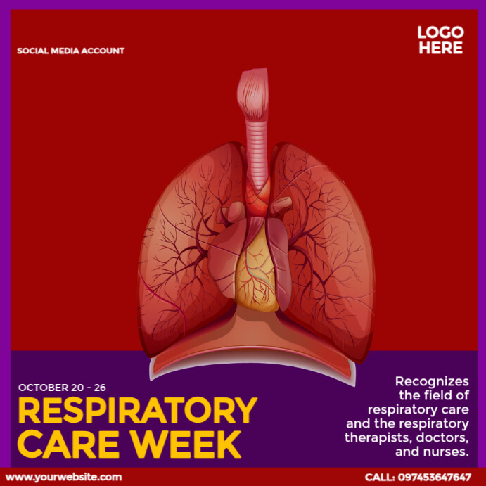 Copy of Respiratory Care Week | PosterMyWall