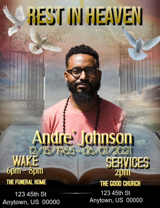 Copy of Rest In Heaven | PosterMyWall