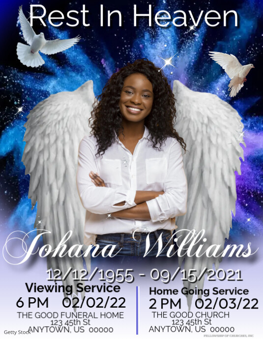 Rest In Heaven Template | PosterMyWall