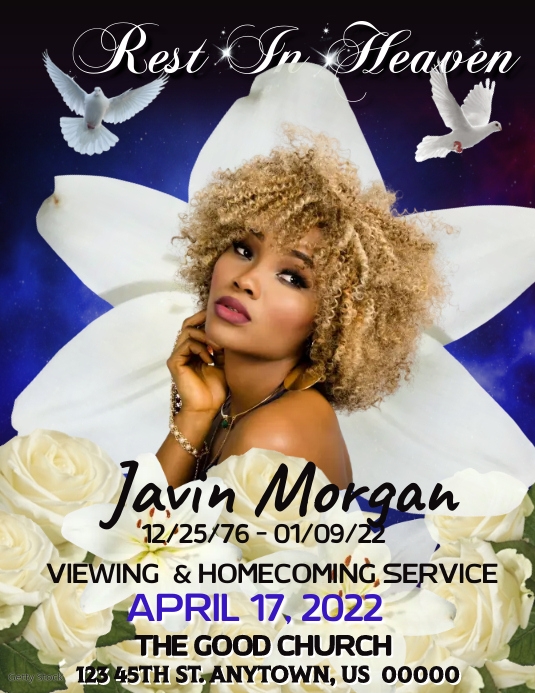 REST IN HEAVEN Template | PosterMyWall