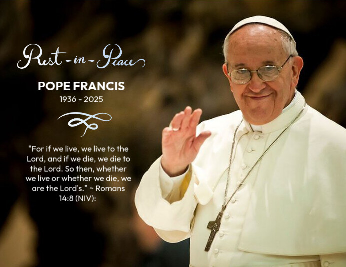 Copy of Rest in Peace Pope Francis | PosterMyWall