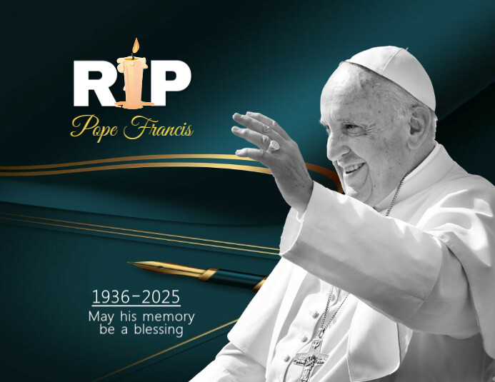 Copy of Rest in Peace Pope Francis Flyer | PosterMyWall
