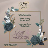Rest In Peace With Sympathy RIP Template | PosterMyWall