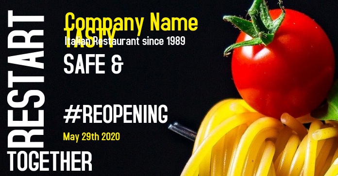 restart together white and yellow colors Template | PosterMyWall