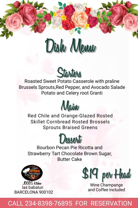 Plantilla de restaurant, event flyer | PosterMyWall