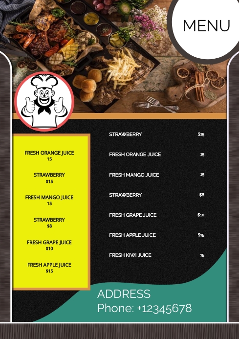 Restaurant & Bar Flyer Template | PosterMyWall