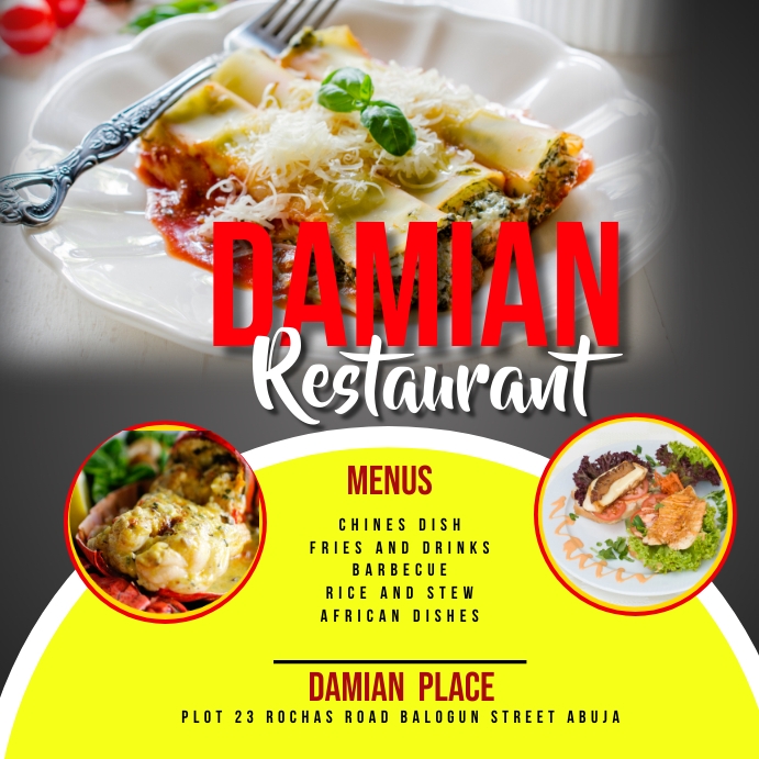 RESTAURANT ( Template | PosterMyWall