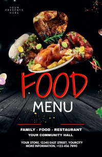 Restaurant Menu (Front / Cover Design) Template | PosterMyWall