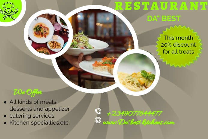 Copy of Restaurant (1) | PosterMyWall