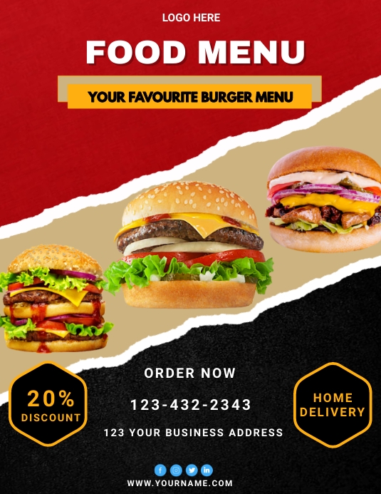 RESTAURANT (9) Template | PosterMyWall
