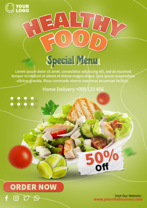 Restaurant Ads Template | PosterMyWall