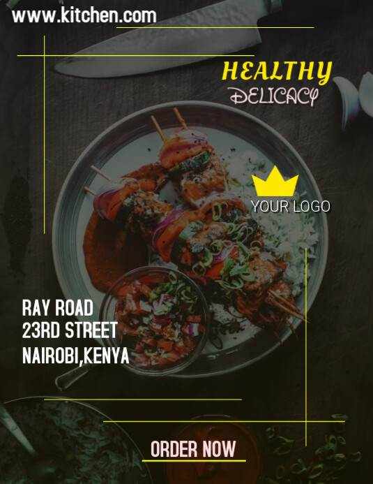 Restaurant Advert Template | PosterMyWall