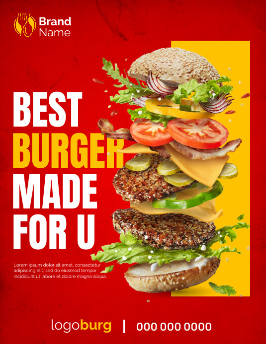 restaurant advertisement flyer design Template | PosterMyWall