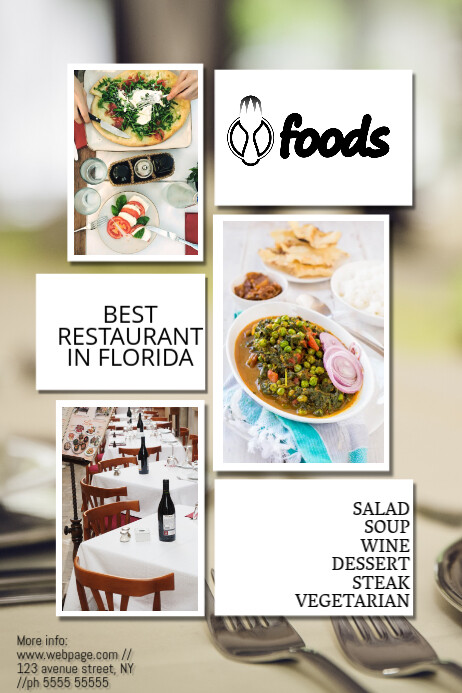 restaurant advertising poster template | PosterMyWall