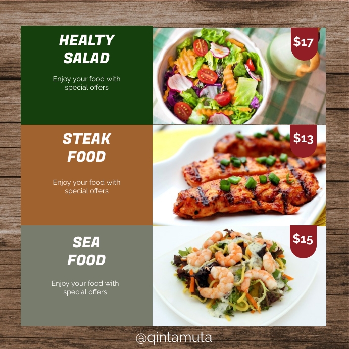 Restaurant and Food Promotion Template | PosterMyWall