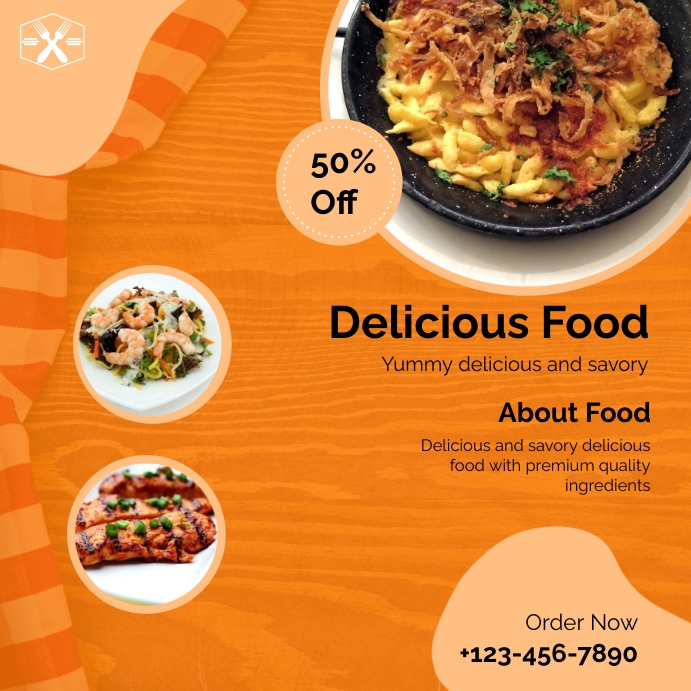 Restaurant and Food Promotion Template | PosterMyWall