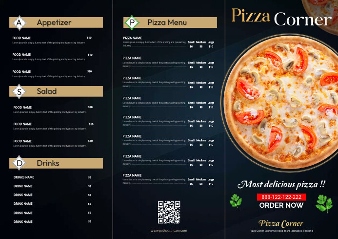 restaurant break fast food menu flyer 2024 Template | PosterMyWall