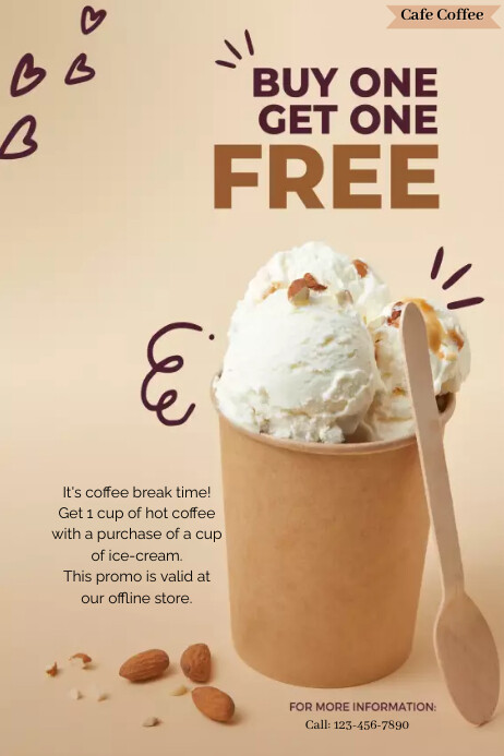 Modèle Restaurant Cafe Offer Flyer | PosterMyWall