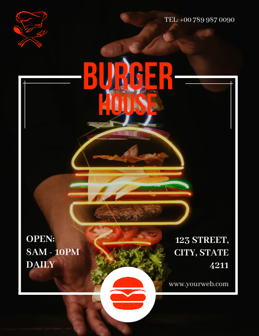 Copy of Restaurant delivery flyer | PosterMyWall