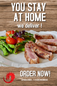 restaurant delivery poster Template | PosterMyWall