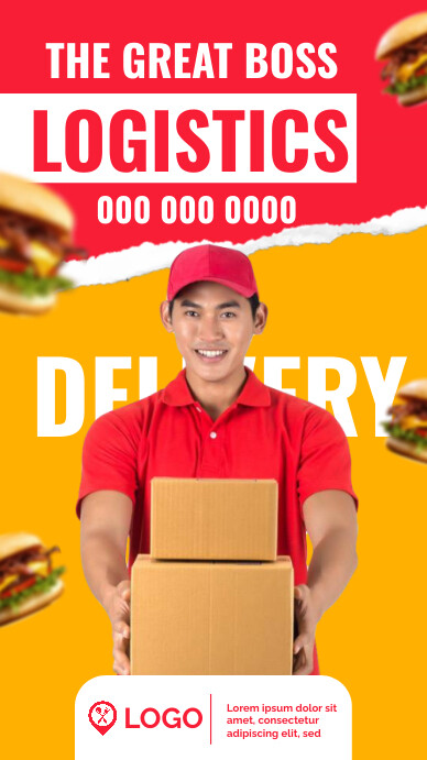 Plantilla de Restaurant delivery service template | PosterMyWall