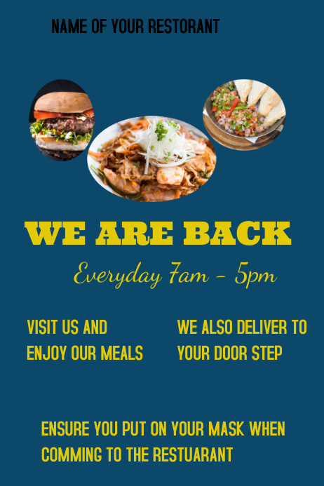 restaurant Template | PosterMyWall