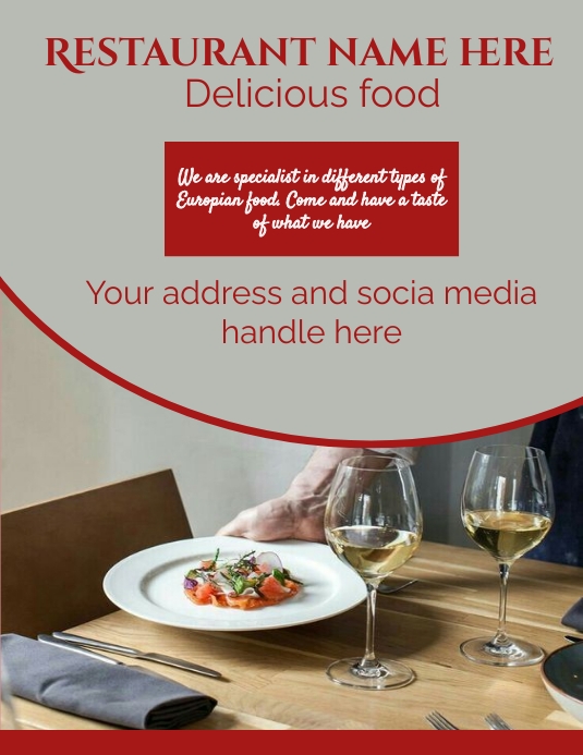 Restaurant Template | PosterMyWall