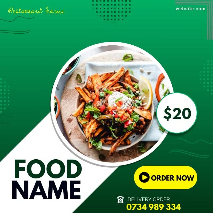 Copy of restaurant | PosterMyWall