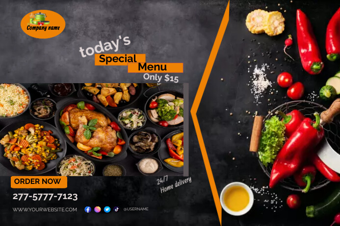 Restaurant Template | PosterMyWall