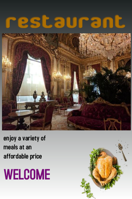 restaurant Template | PosterMyWall