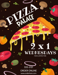 Pizza Night Special Restaurant flyer poster Template | PosterMyWall