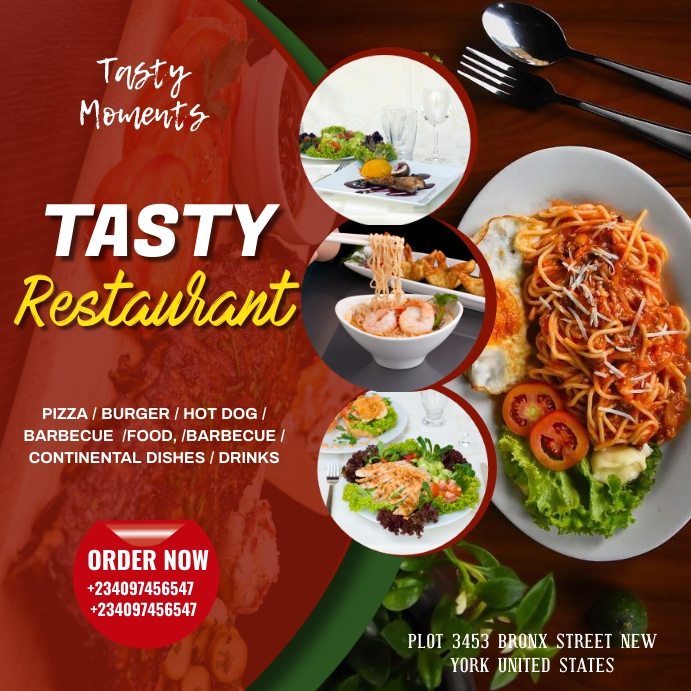 Restaurant Template | PosterMyWall