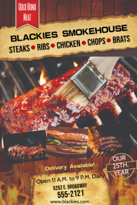 elegant restaurant promotion advertising poster template | PosterMyWall