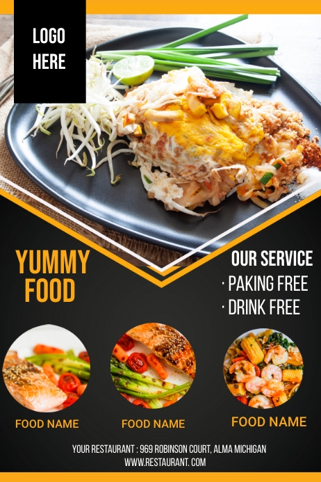 Restaurant Template | PosterMyWall