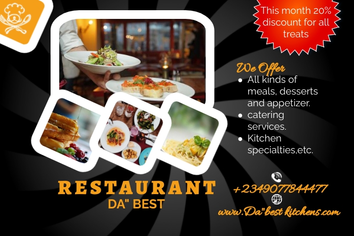 Modèle Restaurant | PosterMyWall