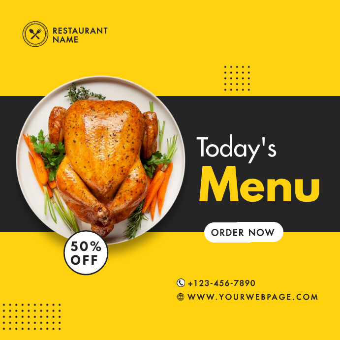 Restaurant Template | PosterMyWall