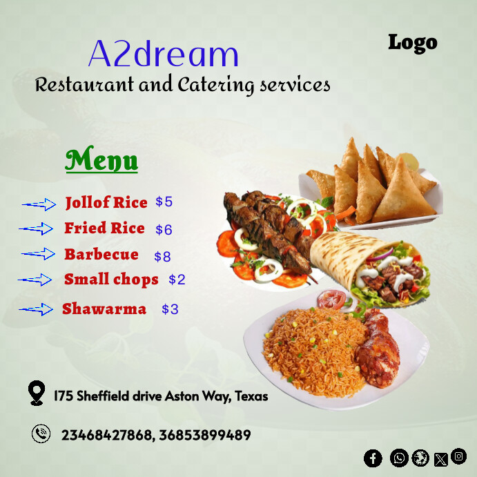Restaurant Template | PosterMyWall