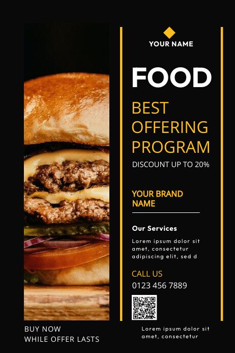 restaurant Template | PosterMyWall