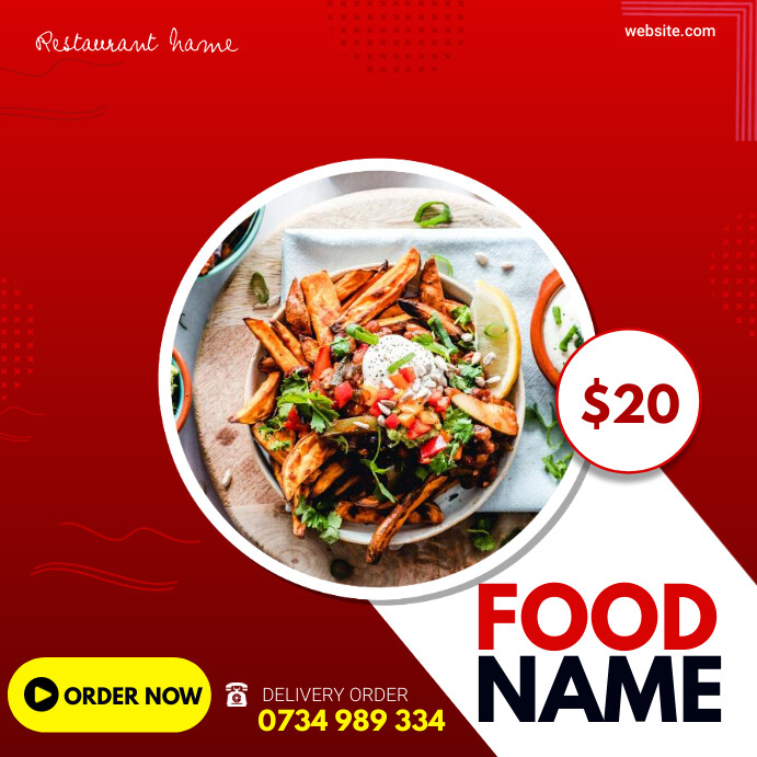 restaurant Template | PosterMyWall