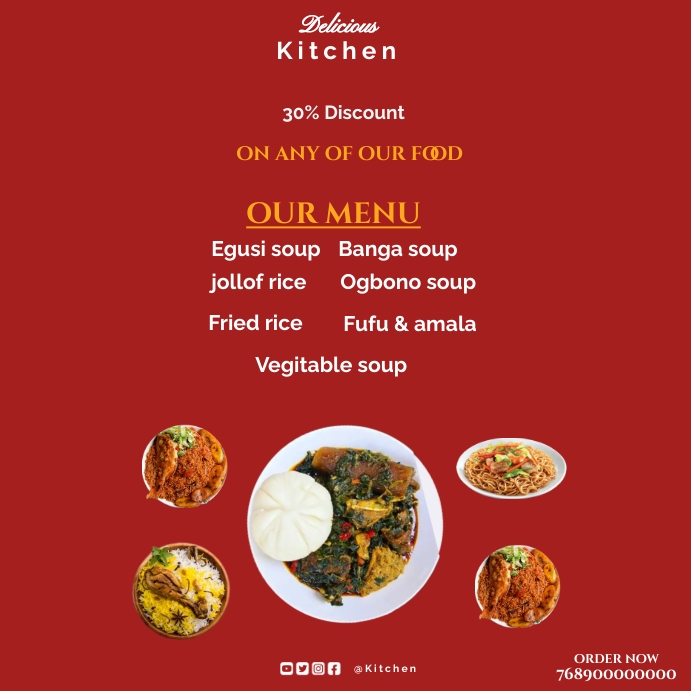 Copy of Restaurant | PosterMyWall