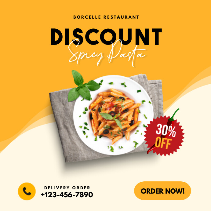 Plantilla de restaurant discount poster | PosterMyWall