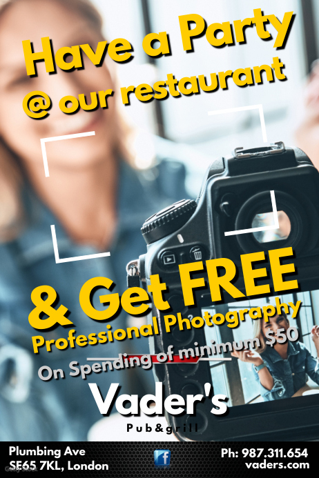 Restaurant Event Poster Template | PosterMyWall