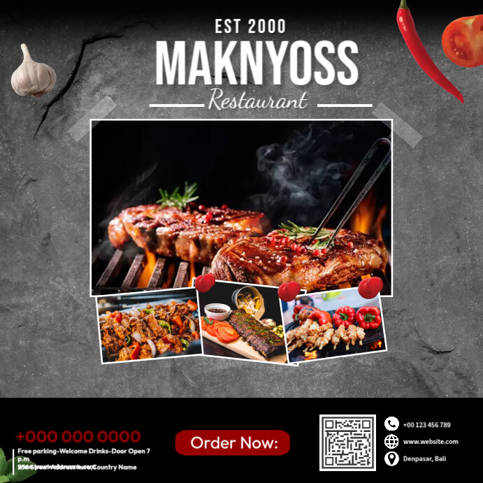 Restaurant Fast Food Template | PosterMyWall