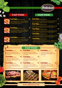 Restaurant Appetizer Food Menu Flyer Template | PosterMyWall