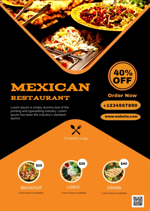 Restaurant flayer Template | PosterMyWall
