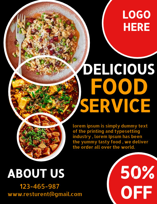 Restaurant flyer, cooking flyer, food flyer Template | PosterMyWall