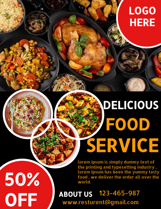 Restaurant flyer, cooking flyer Template | PosterMyWall