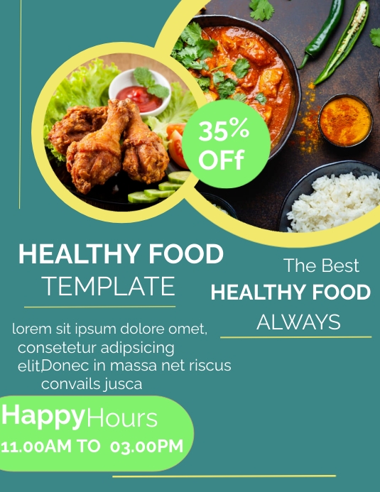 Restaurant flyer, Food flyer Template | PosterMyWall