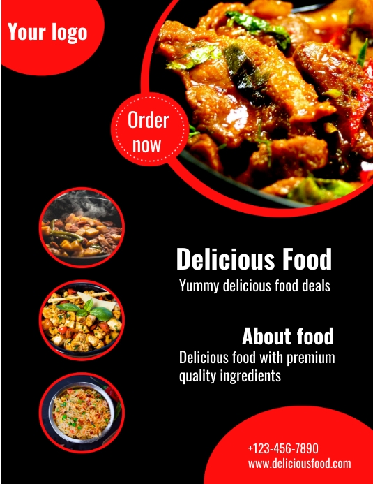 Restaurant flyer, poster Template | PosterMyWall